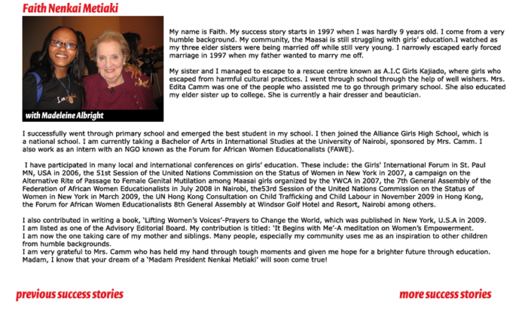 Success Stories - Edita Camm